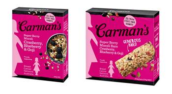 Carman's Super Berry Muesli and Super Berry Muesli Bars | Girl.com.au