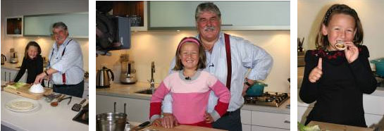 Dads and their kids cooking together on Hueys Cooking Adventures | Girl ...