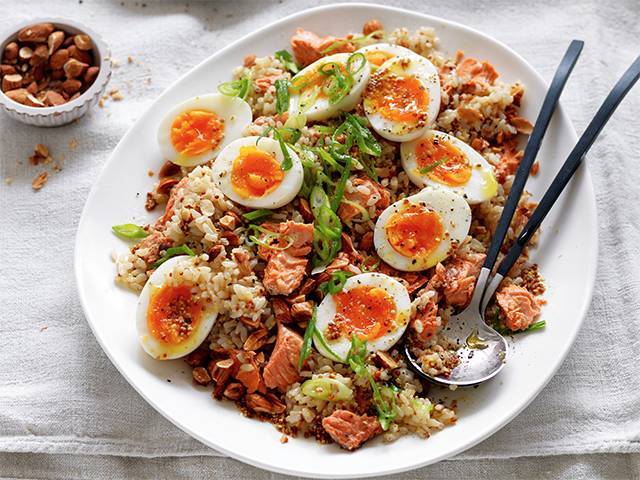 Salmon & Egg Brown Rice Salad | Girl.com.au